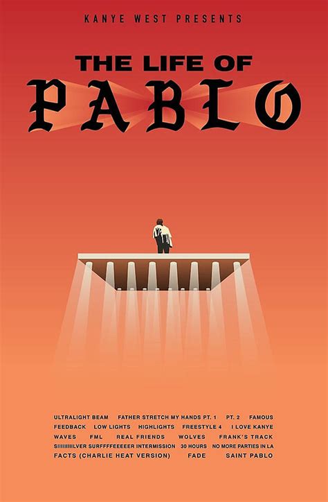 Kanye West The Life Of Pablo Poster Digital Art By Victor Washington