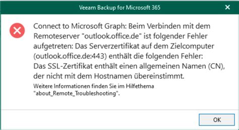 Veeam M365 Graph Api Tls Error Rveeam