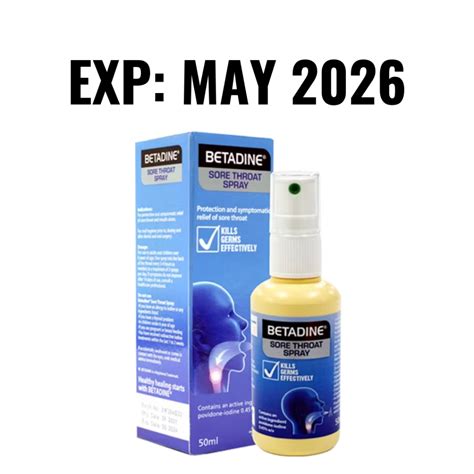 Betadine Sore Throat Spray 50ml Antiseptic Mouth Ulcer Bactidol Difflam Betadine Sore Throat Spray 50ml Antiseptic Mouth Ulcer Bactidol Difflam