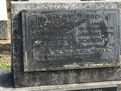 Catherine Jess Schaefer 1882 1971 Find A Grave Memorial