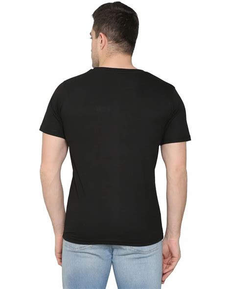 Printed Men Cotton Black T Shirt At Rs 190 In Greater Noida Id