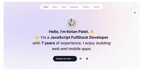Github Ktanpatelpersonal Portfolio Personal Portfolio Built With React And Nextjs App