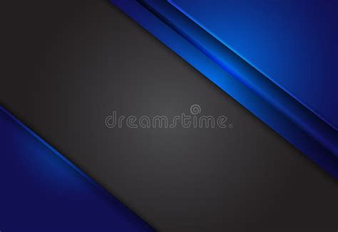Blue Gradient Geometric Background Material Design Overlap Layer Stock