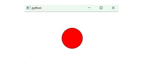 Drawing A Circle In Pyqt