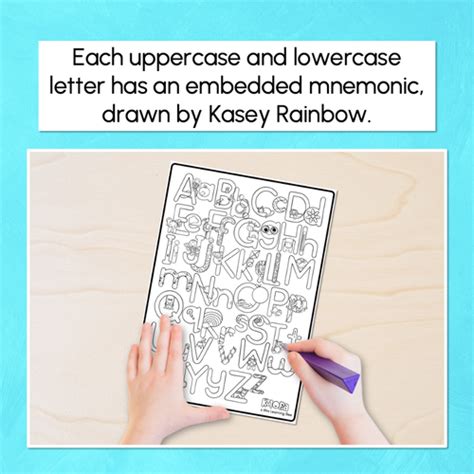 Kutopia Alphabet Colouring Sheet With Embedded Mnemonics The Kutopia