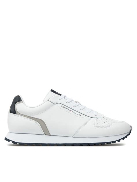 Tommy Hilfiger Сникърси New Runner Eva Mix Lth Flag Fm0fm05453 Бял