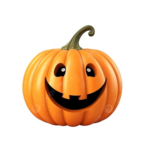 Halloween Linda Calabaza Naranja Curvada Con Cara De Bigote Gracioso En El Jardín De Otoño Png
