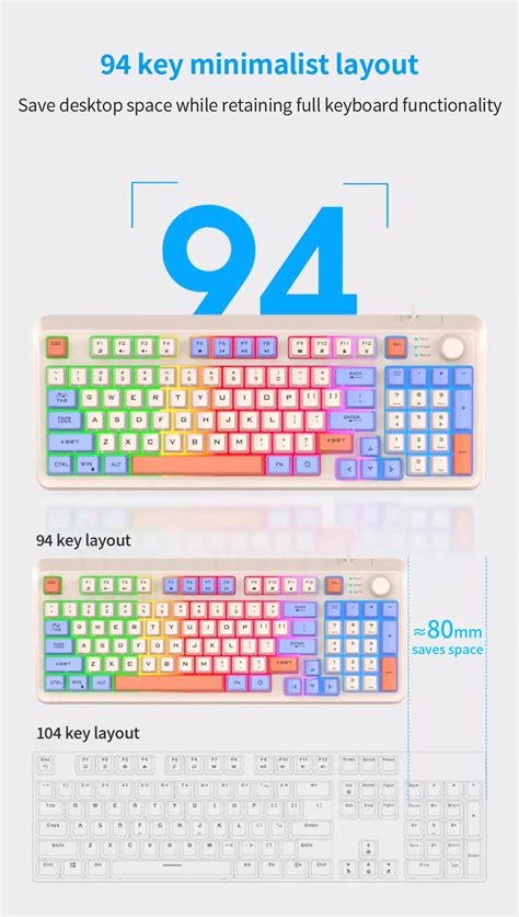 Xunfox Gaming Wired Keyboard And Mouse Led Rgb 94 Keys Plug And Play
