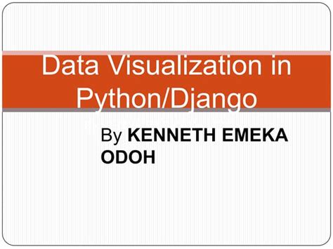 data visualization in python django pptx