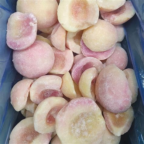 China Frozen Peach Chunks Manufacturers Suppliers Factory Wholesale Service Green Land
