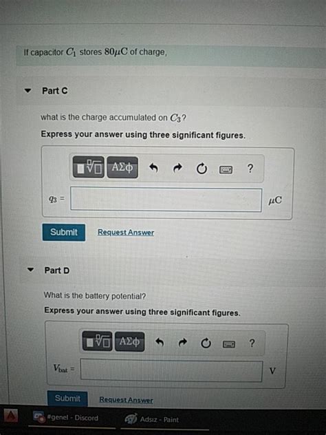 Solved Three Parallel Plate Capacitors Are Connected To A