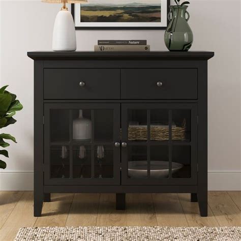 Lynton Glazed Small Black Sideboard Small Black Sideboard Black Sideboard Small Sideboard