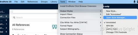 endnote20引用格式修改（mac版） 知乎