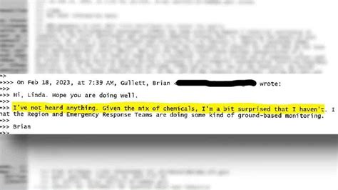 East Palestine Epa Official Raised Concerns About Dioxin Testing Delay