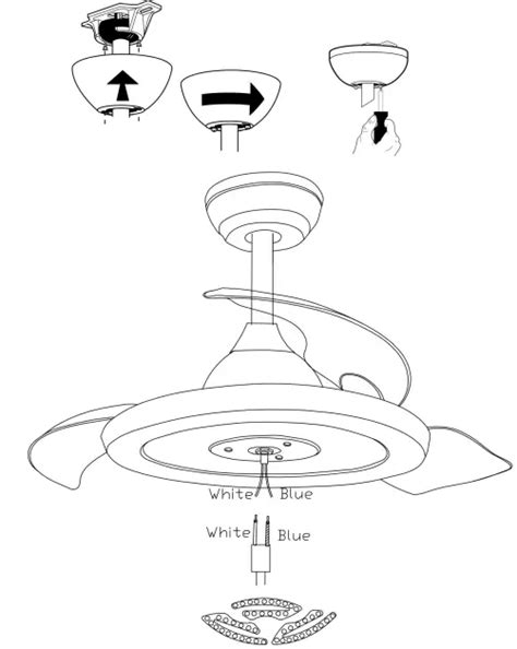 Bella Depot Dc4263 C Retractable Ceiling Fan Instruction Manual