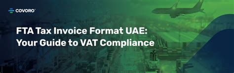Fta Tax Invoice Format Uae A Guide To Vat Compliance