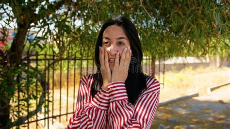 Shock And Surprise Expression Of A Young Woman Stock Image Image Of People Emotion 321148503