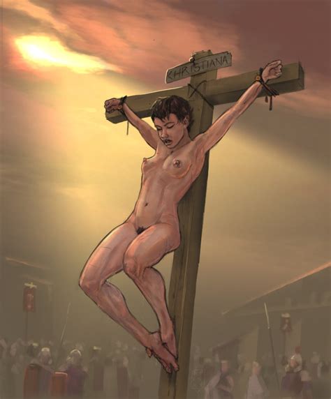 Rule 34 Abs Athletic Breasts Cross Crucified Crucifixion Death