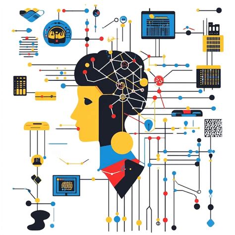 A Diagram Illustrating The Process Of Machine Learning And Data Training Premium Ai Generated