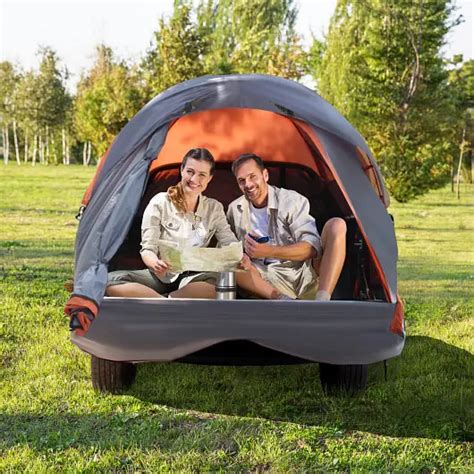 Costway 2 Person Travel Friendly Pickup Tent With Carry Package L