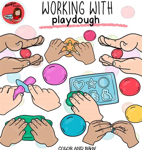 Working With Playdough Clip Art By Artifex Tpt