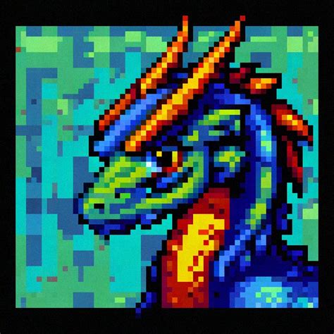 32x32 Pixel Art Dragon Free Ai Art Generator