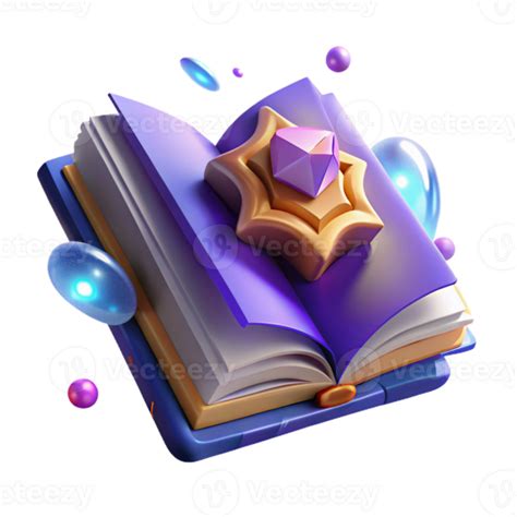 Impressive Modern Magical Book 3d Render Professional 56603545 Png