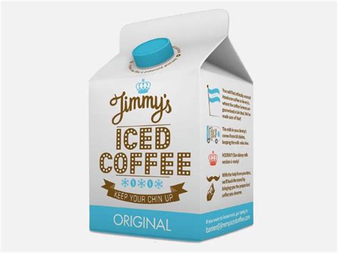 Jimmys Iced Coffee Drinks Packaging Design Coffee Packaging