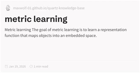 Metric Learning