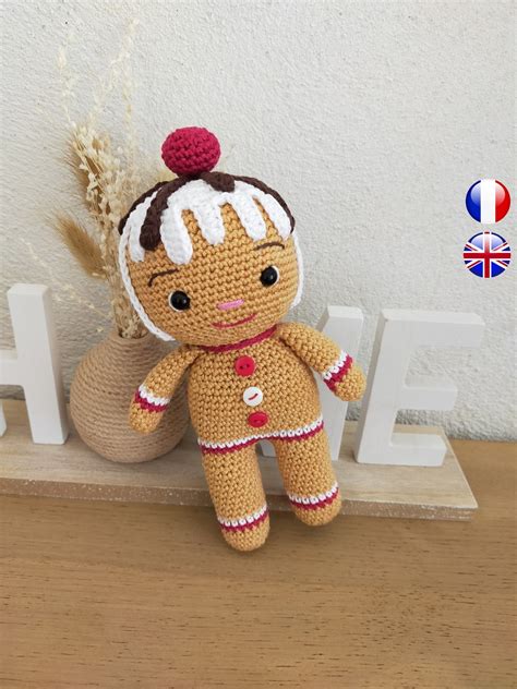 Gingerbread Doll Pattern Christmas Gingerbread Doll Gingerbread Amigurumi Gingerbread