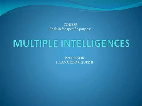 Ppt Multiple Intelligences Powerpoint Presentation Free Download Id 2824408