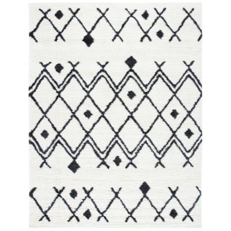 Safavieh Safavieh Berber Shag Collection Ber164d Ivorydark Grey Rug 8