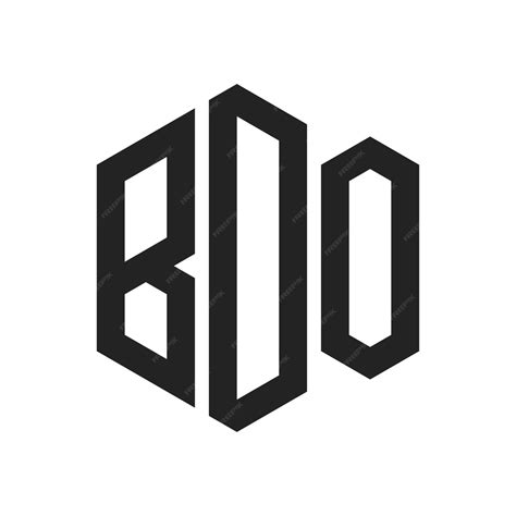 Premium Vector Bdo Logo Design Initial Letter Bdo Monogram Logo Using Hexagon Shape