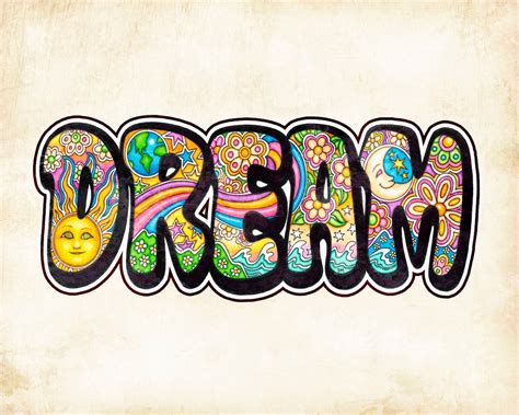 Dream Text Inspirational Art Print Signed By Artist Dan Morris Option