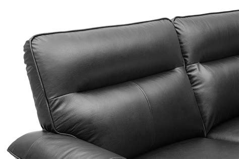 Nero Leather Dual Recliner Loveseat Sofa Italian Nappa Valencia