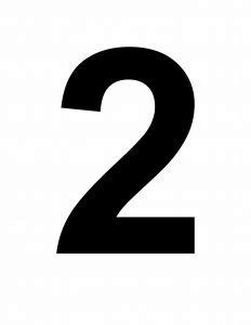 Large Numbers Printable