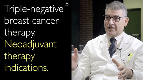 Triple Negative Breast Cancer Therapy Neoadjuvant Therapy Indications