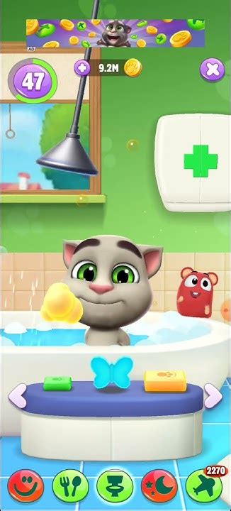 Talking Tom 2 Taking A Bath And Tickling Tom Youtube
