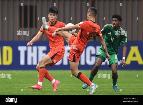 Shenzhen China 22 February 2025 Imran Memet 6 Of China During The 2025 Afc U20 Asian Cup