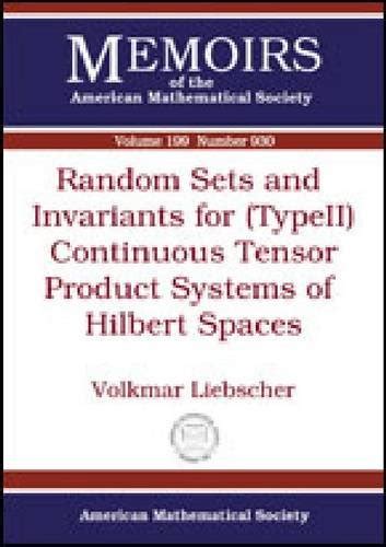 random sets and invariants for type ii continuous tensor product