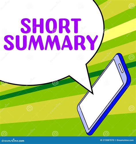 Inspiration Showing Sign Short Summary Business Idea Brief Statement Of Main Points Clear Stock