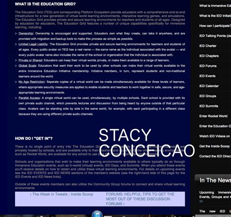 Stacys Blog Class 10education Grid