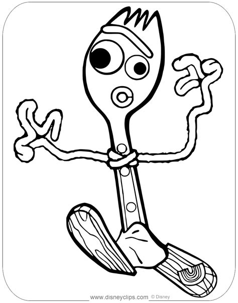 Free Printable Forky Coloring Pages Free Printable Forky Coloring Pages