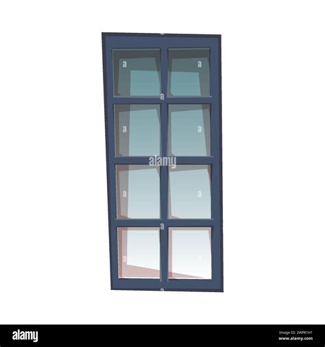 Window With Window Frame Vector Illustration Stock Vector Image And Art