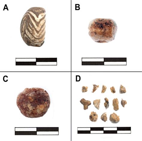 Group Of Decorated Beads Analyzed A Bead 10115 Decorated With Opaque