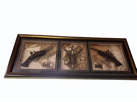 Brown Antique Double Gun Photo Frame For Decoration At Rs 1250piece