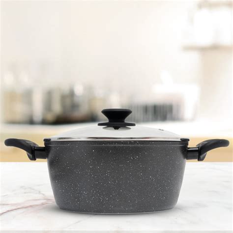 Stone Chef Forged Casserole With Lid Cookware Kitchen Milanodecor