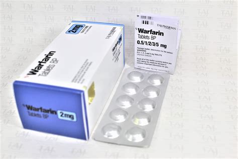 Warfarin Tablets 2mg Manufacturers And Suppliers In India Taj Generics