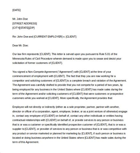 Harassment Cease And Desist Letter Sample Pdf Template