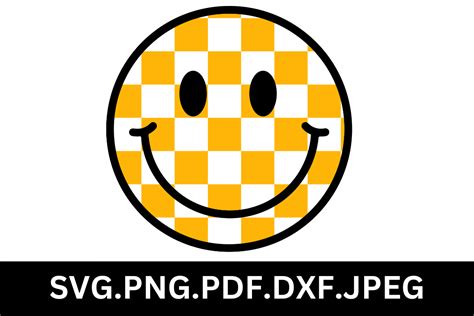 Checkered Smiley Face Graphic By File Downloads · Creative Fabrica